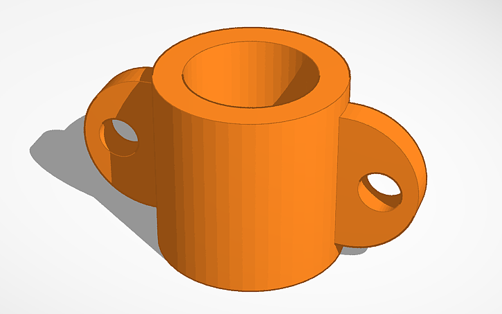 3D design Rod Support - Tinkercad