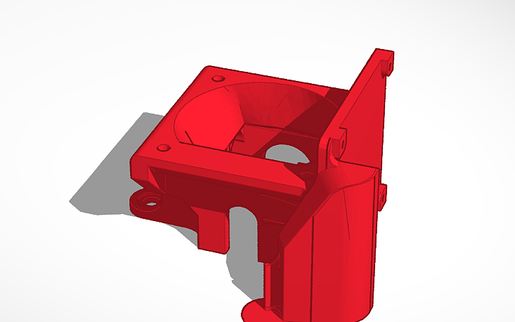 3D design Anet E10 Fan Shroud Mod CNC kitchen - Tinkercad