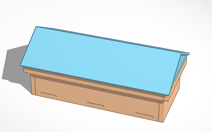 3D design Horizontal Langstroth - Tinkercad