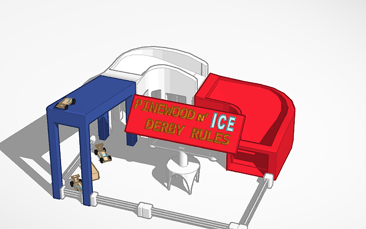 3D design Pinewood n' Ice Track o' Rama - Tinkercad