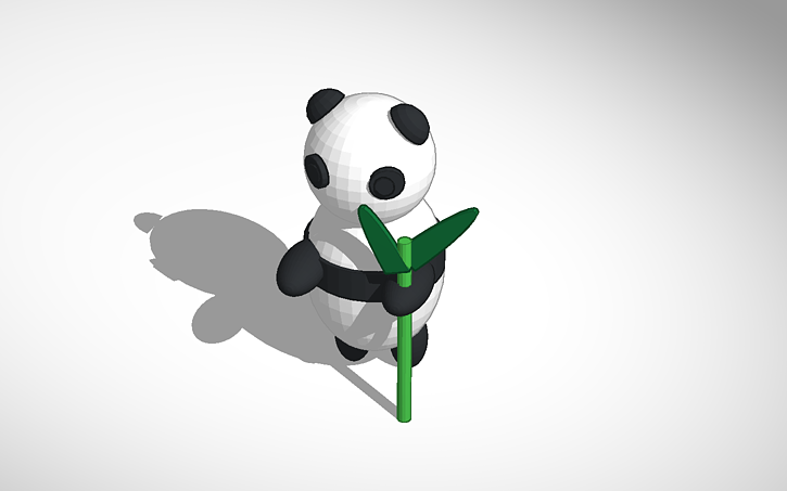 3D design Panda - Tinkercad
