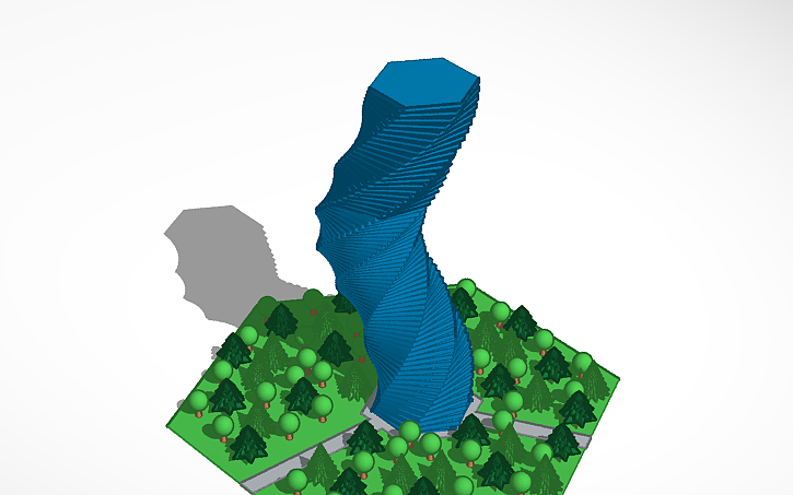 3D design Euler tower - Tinkercad