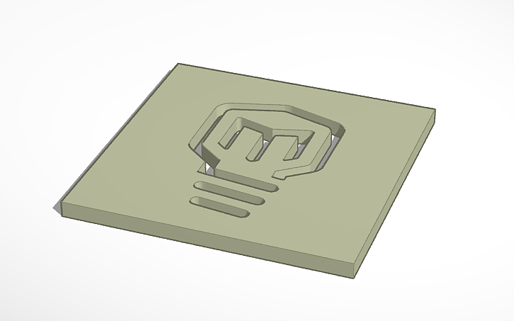 3D design Mark Rober logo - Tinkercad