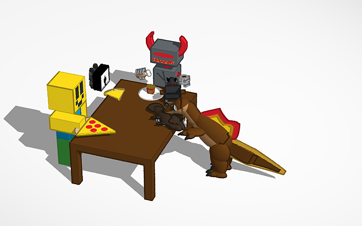 3D design Copy of OC Dinner Table - Tinkercad