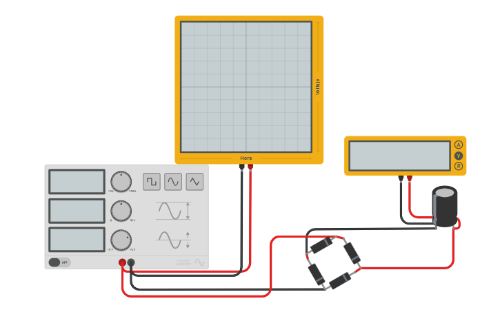 Circuit design transformador - Tinkercad
