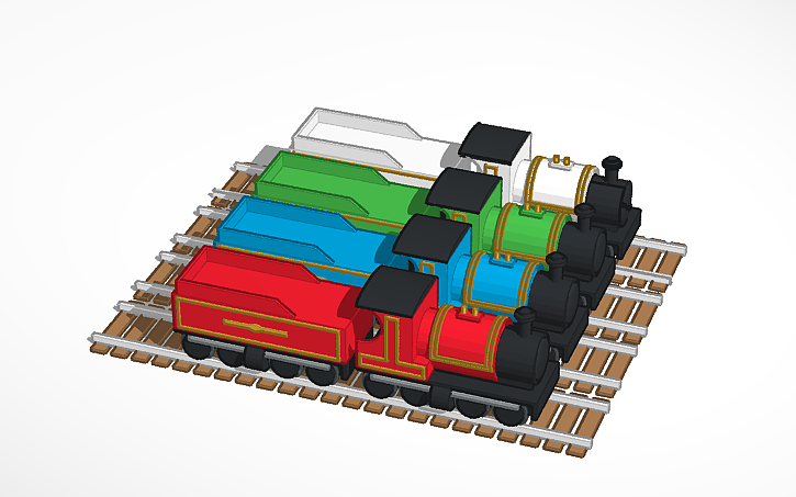 3D design Pocket Trains Starter Steam Trains - Tinkercad