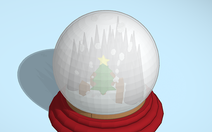 3D design Copy of Snow Globe - Tinkercad