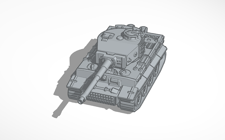3D design Tiger 1 - Tinkercad
