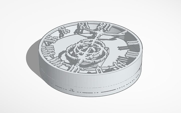 3D design Elden ring clock - Tinkercad