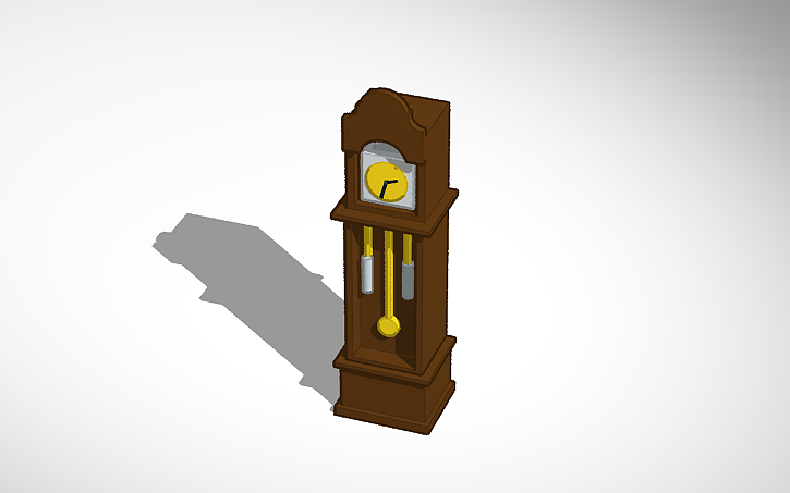3D design Grandfather Clock - Tinkercad
