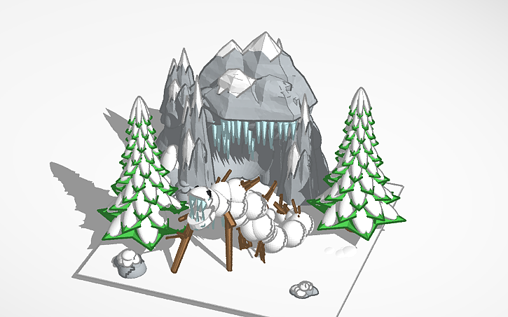 3D design Snow Demon :) - Tinkercad