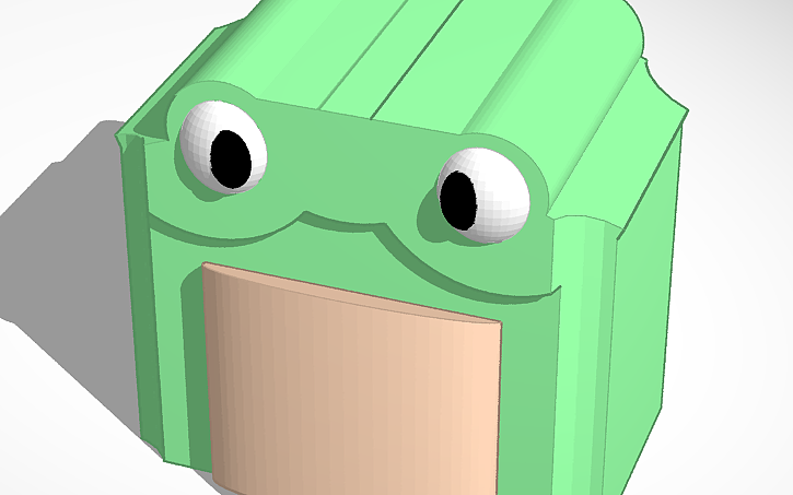 3D design Frog - Tinkercad