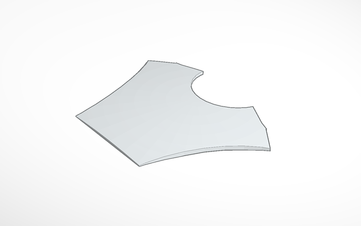 3D design Sorin Chest Plate Part 3 - Tinkercad