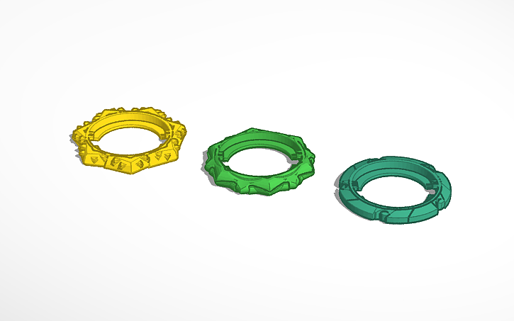 3D design Beyblade Burst Frame Pack #3 - Tinkercad