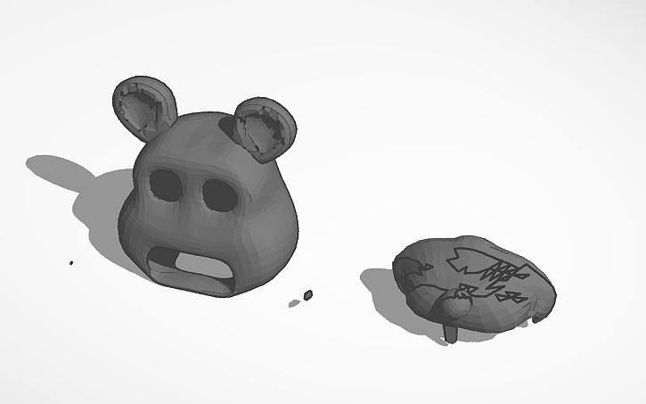 3D design Copy of Cyberamic Chuck E Cheese Head - Tinkercad