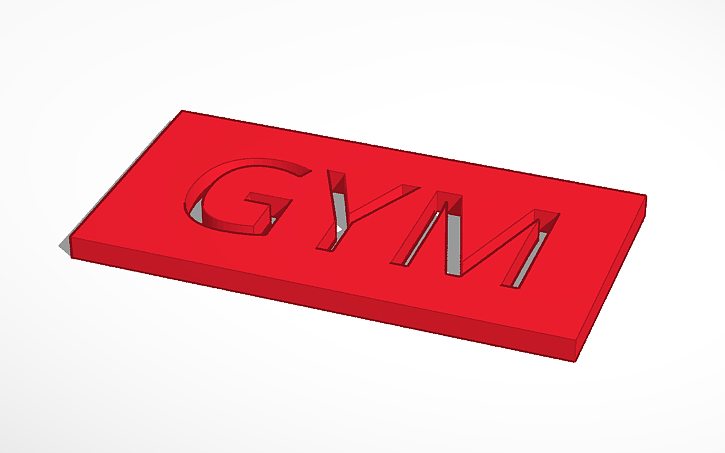3D design GYM - Tinkercad