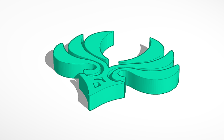 3D design Anemo Symbol - Tinkercad