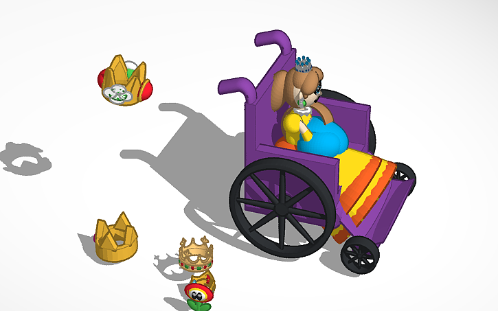3D design Princess Daisy - Tinkercad