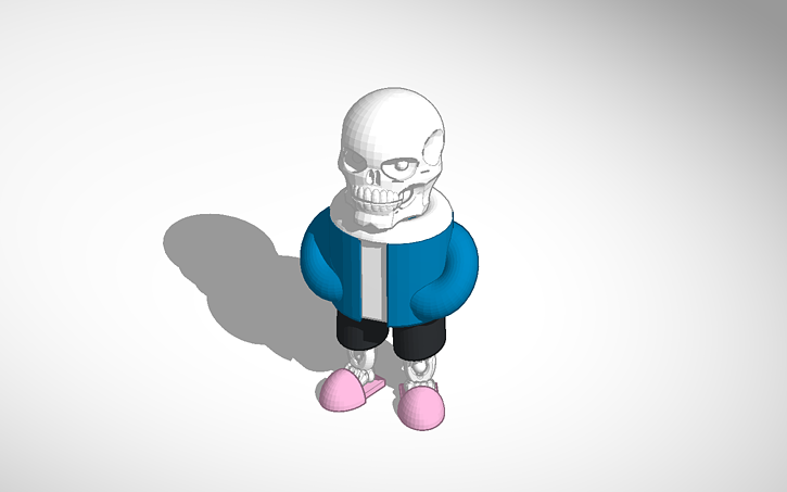 3D design Hyper Realistic Sans from Undertale - Tinkercad