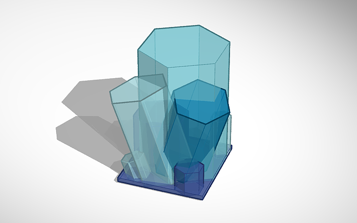 3D design crystal - Tinkercad