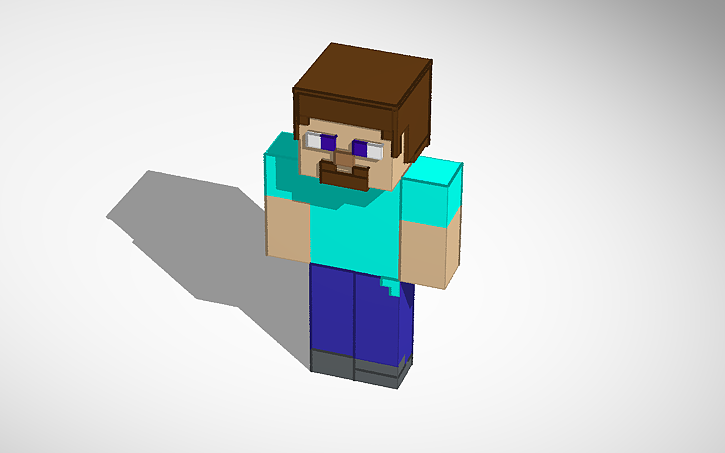 3D design Steve de Minecraft - Tinkercad