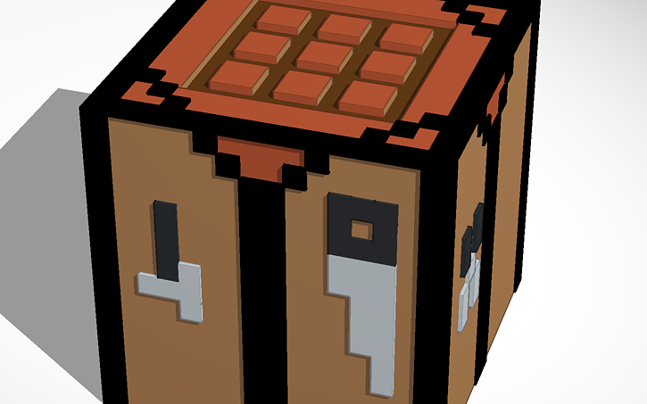 3D design #minecraft #3D crafting table / work bench - Tinkercad