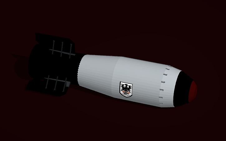 3D design "α" nuclear bomb - Tinkercad