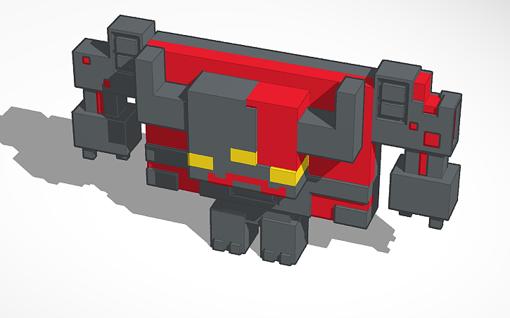 3D design Redstone Monstrocity Minecraft DUNGEONS - Tinkercad
