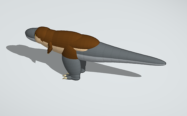 3D design Feathered T-rex - Tinkercad