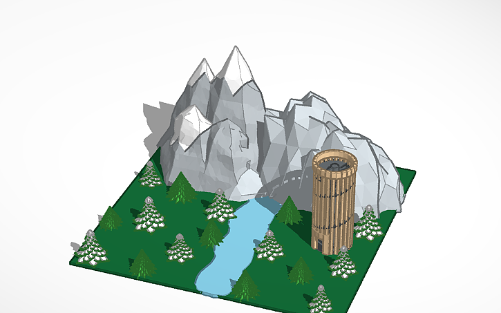 3D design Mountain - Tinkercad
