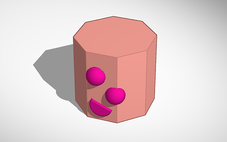 3D design Octagonal-prismerson - Tinkercad