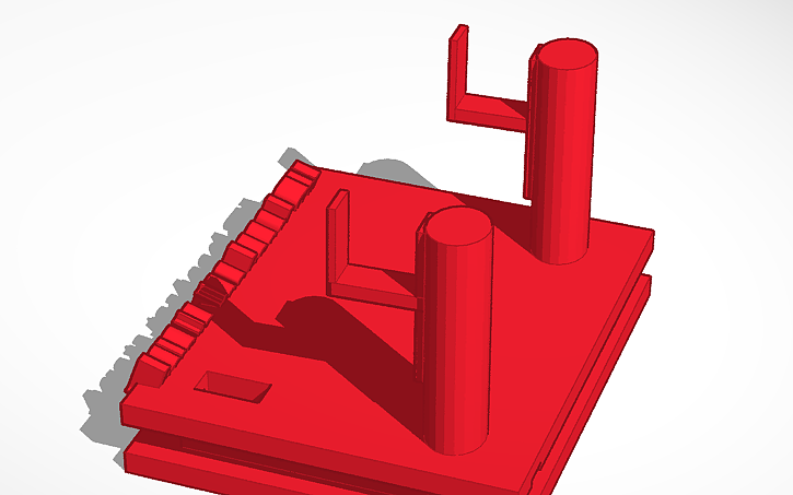 3D design VR headset stand - Tinkercad