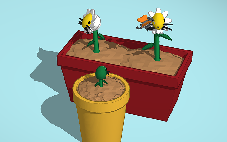 3D design Flowers Challenge - Chinchilla Flower - Tinkercad