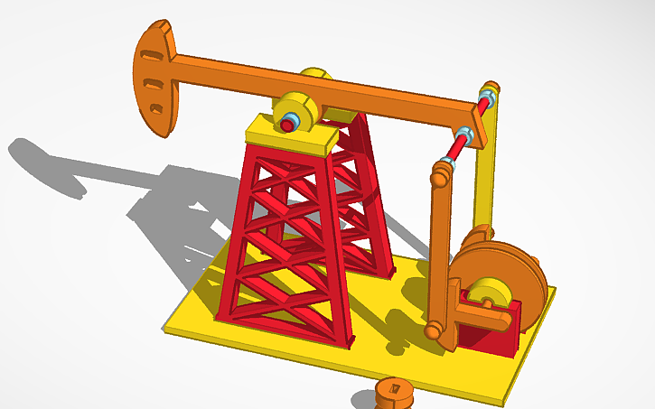 3D design OİL PUMP ALL PARTS - Tinkercad