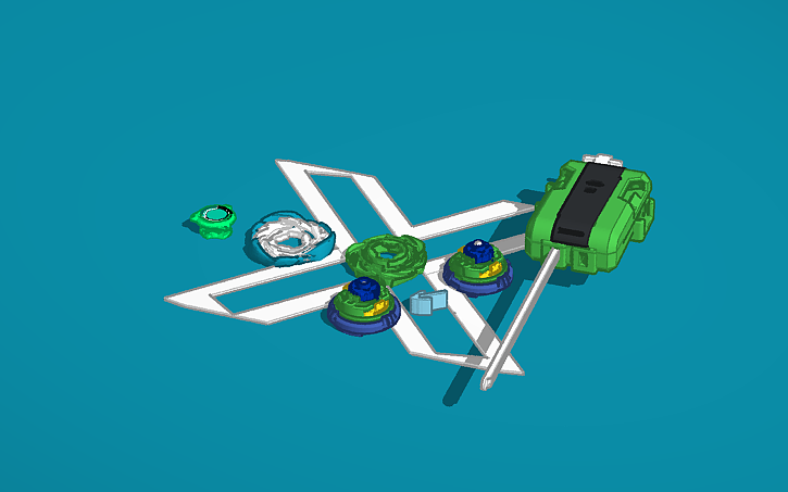 3D design beyblade x pegasus blast (update) - Tinkercad