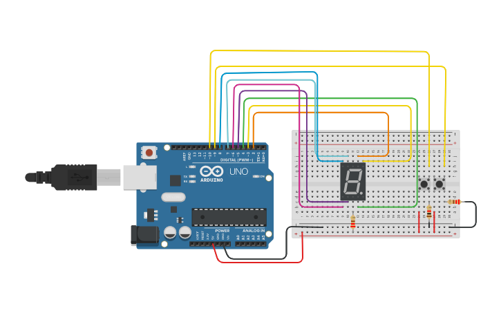 Circuit design Score Board - Tinkercad
