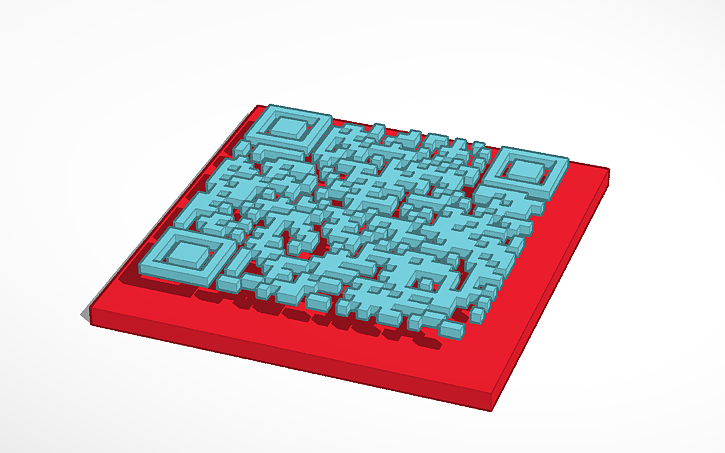 3D design make your own qr code - Tinkercad