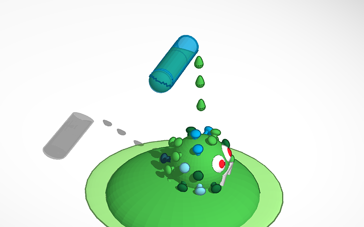 3D design Coronavirus - Tinkercad