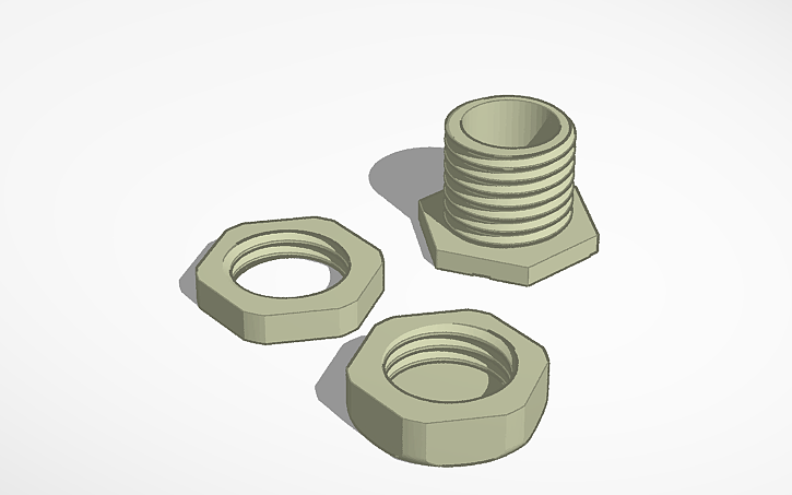 3D design Vac Drain - Tinkercad