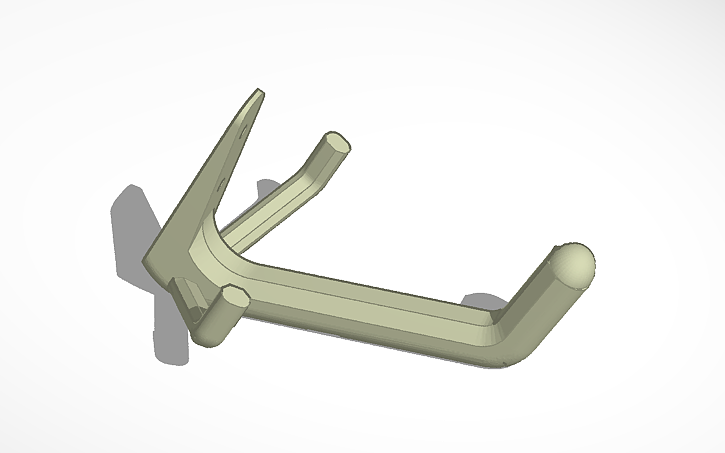 3D design helmet-jacket rack - Tinkercad