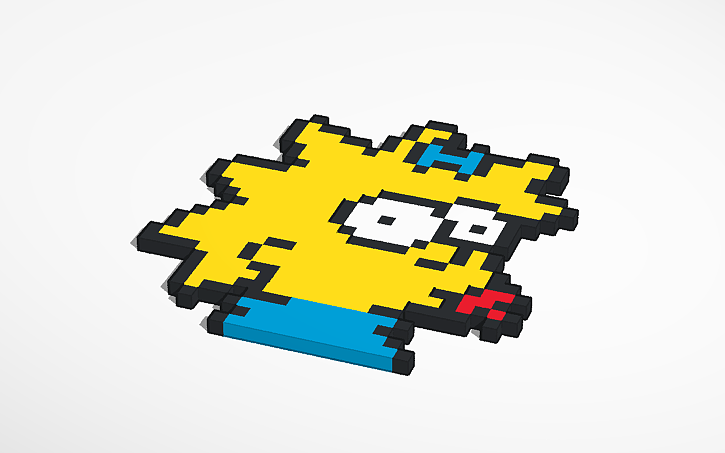 3D design Pixel maggie simpson - Tinkercad