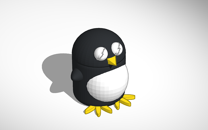 3D design pingwin - Tinkercad