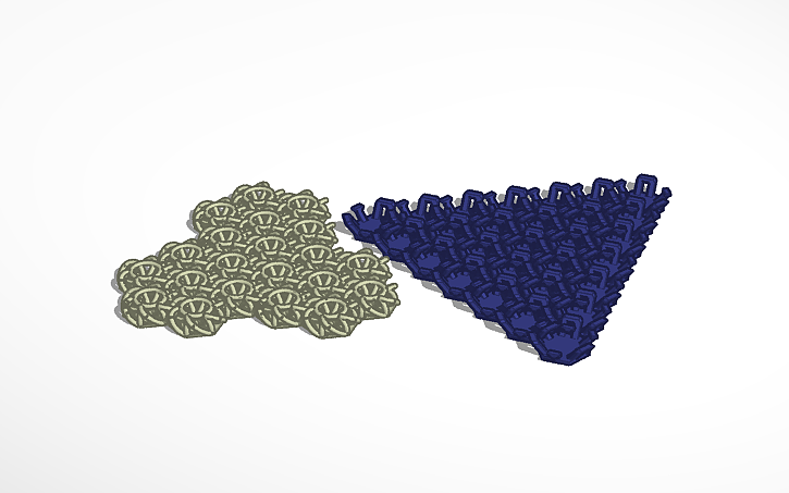 3D design NASA hexagon fabric. JAYDEN - Tinkercad