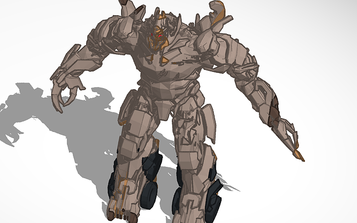 3D design transformers: megatron (dotm realistic robot) - Tinkercad