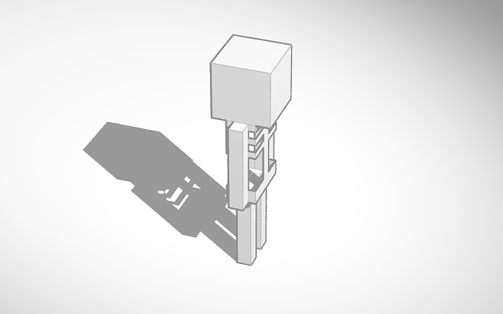3D design Minecraft Skeleton - Tinkercad