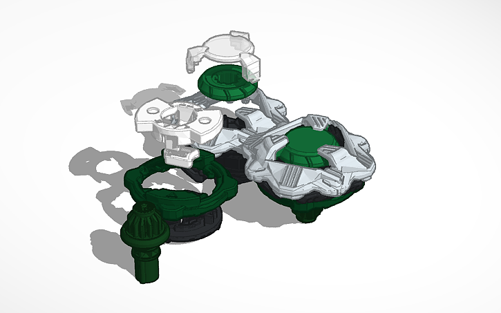 3D design Beyblade X Black Shell/4-60/D - Tinkercad