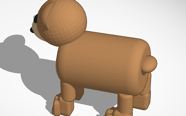 3D design Cute Bear! - Tinkercad