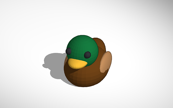 3D design Simple Mallard Duck - Tinkercad