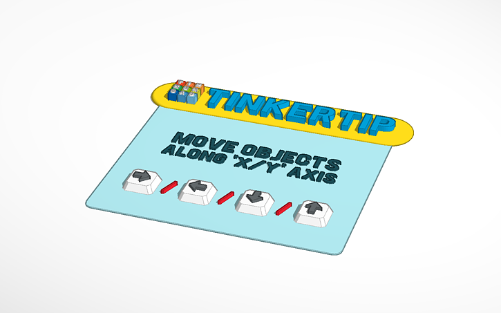 3D design #TinkerTip: Move objects along X/Y axis - Tinkercad