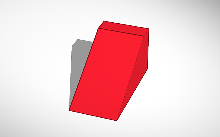 3D design Tech Deck ramp - Tinkercad